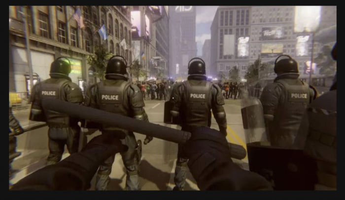 Riot Control Simulator let's you whoop protesters ass - 9GAG