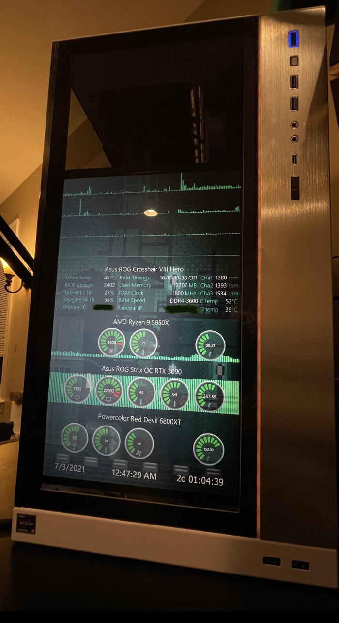 Turned an old laptop LCD into a sensor panel. - 9GAG