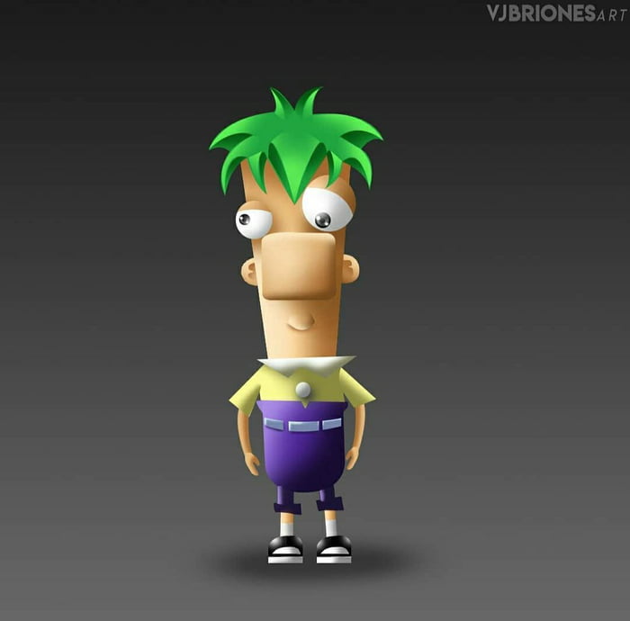 Ferb front view perspective - 9GAG