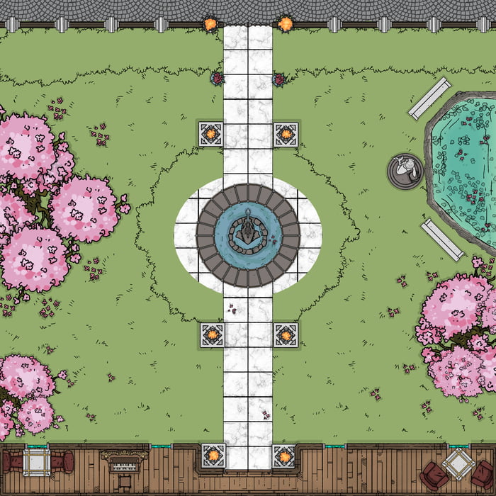 DnD Battle Map Zen Garden. Thanks to free assets i got my maps are ...