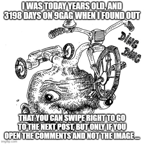 I even was frustrated about this missing feature, until it just happened accidentally. - 9GAG