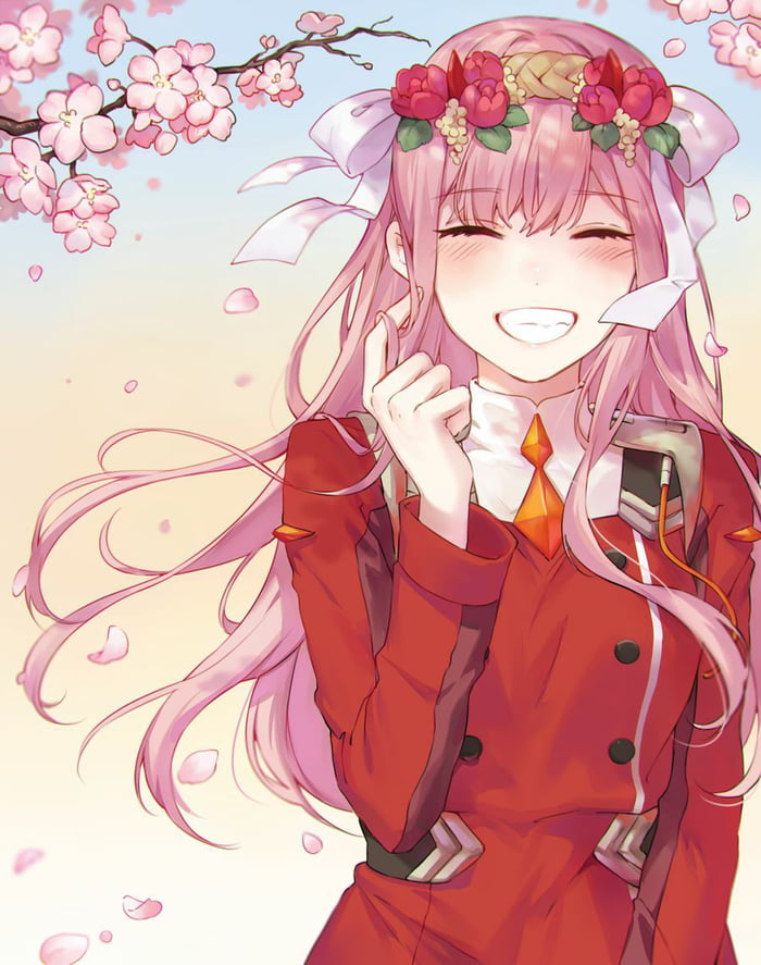 Another month, another Zero Two Day. Enjoy! Art by sleepyruu. - 9GAG