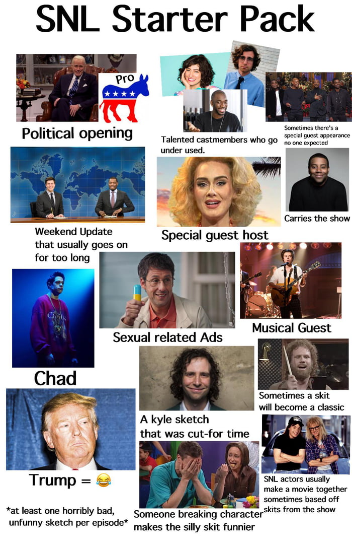 SNL Starter Pack - 9GAG