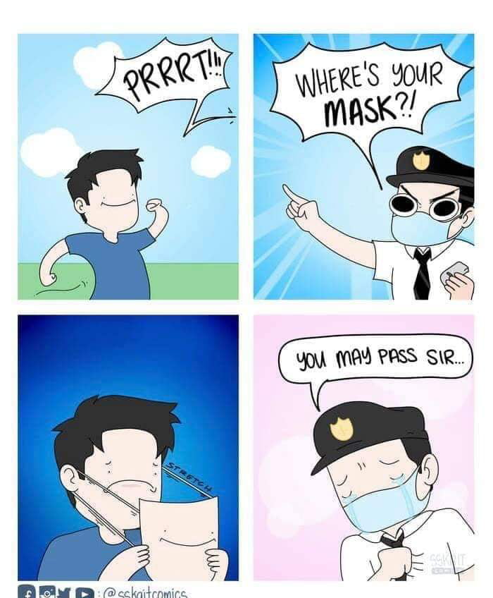 Mask on, mask off - 9GAG