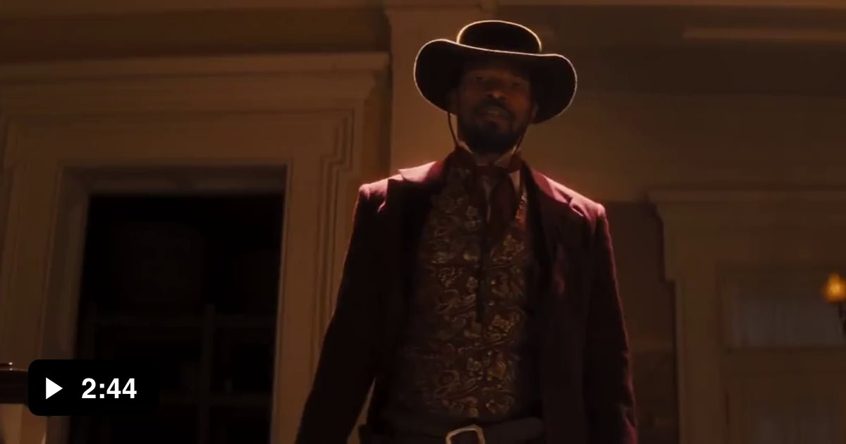 In Django unchained (2012) final scene, when Django realizes that ...