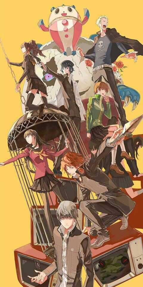 Posting Persona pics daily. Day 950: P4 Investigation Team - 9GAG