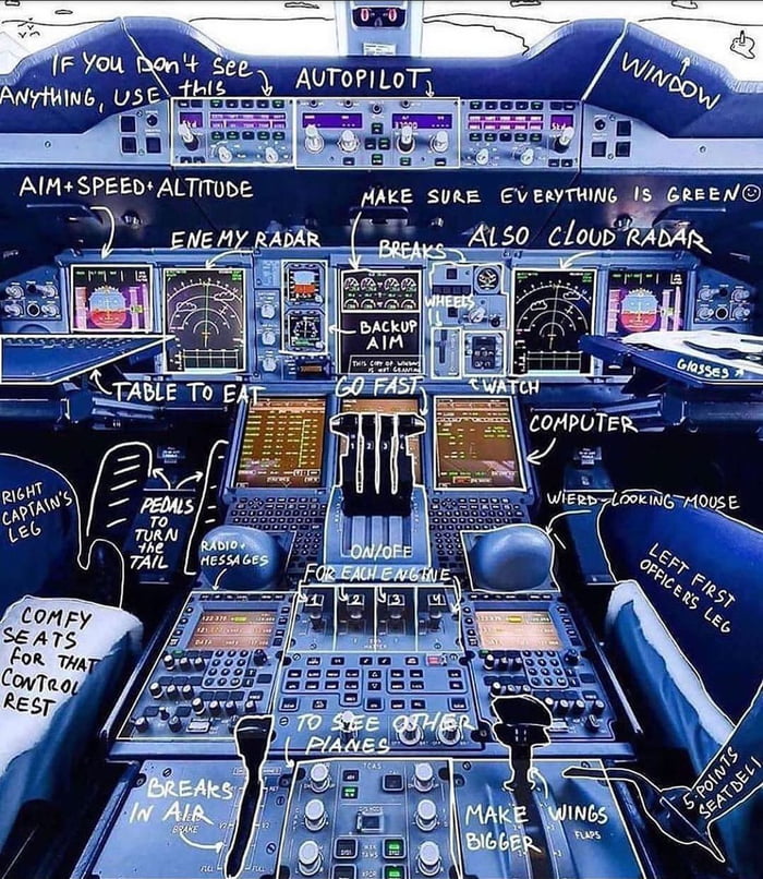 cockpit-explanation-for-dummies-9gag