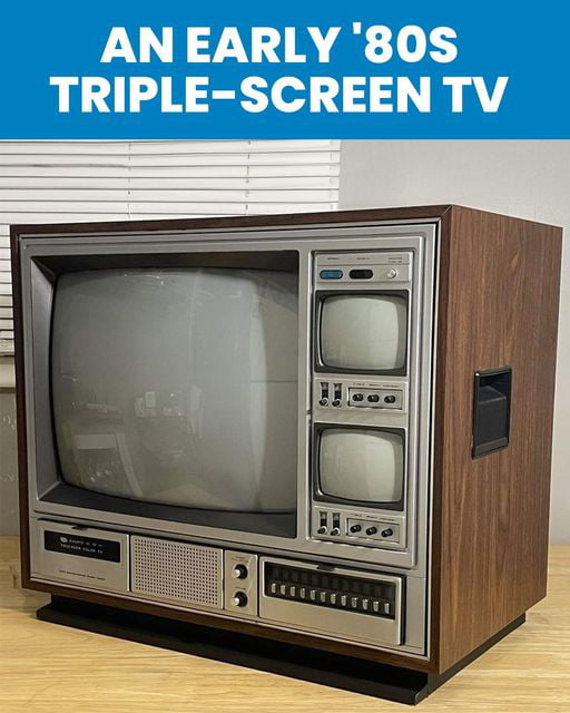 Rare Vintage Sampo 9519 Tri-Screen 19" Color TV, 1981. The larger ...