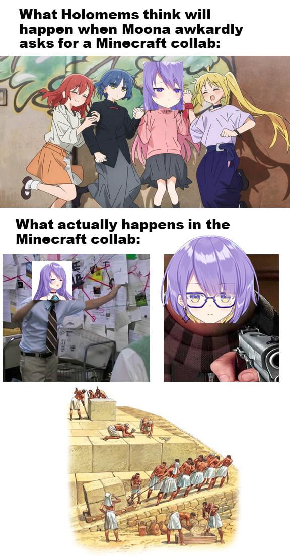 Moona takes Minecraft very seriously... - 9GAG