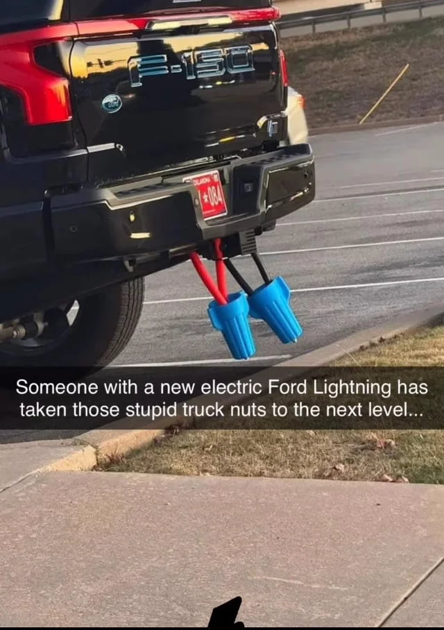 Truck nuts are stupid but this is comical. - 9GAG