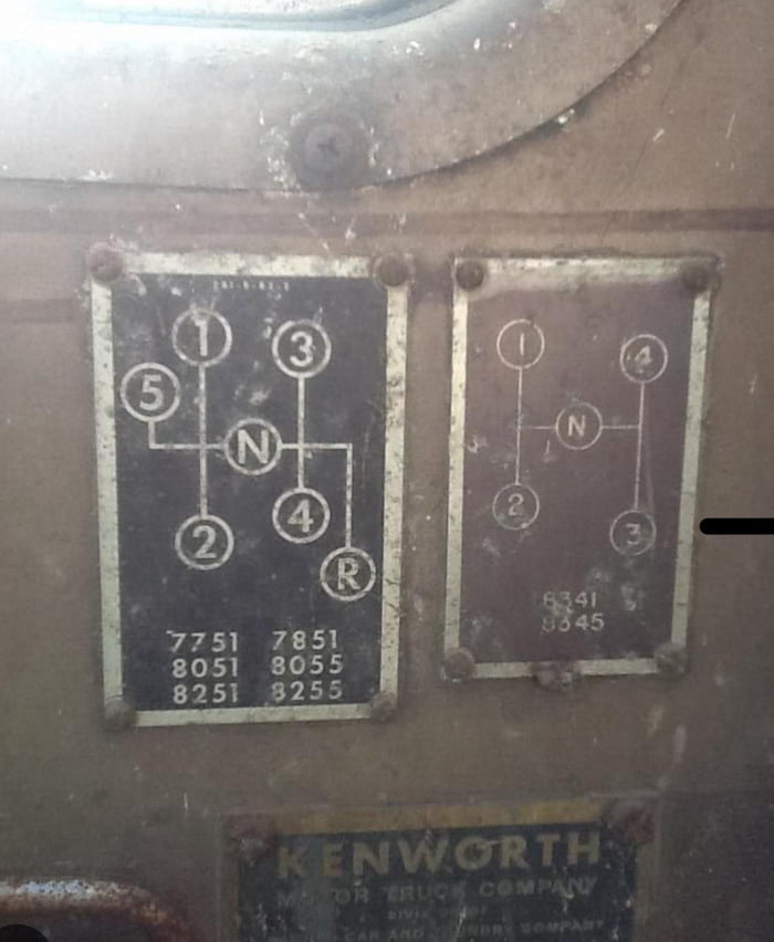 The actual shift pattern of a 1962 Freightliner Semi Truck - 9GAG
