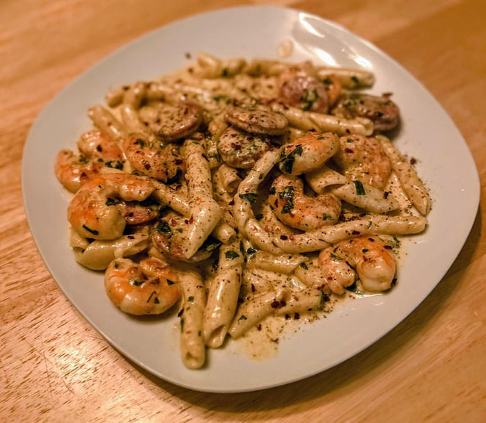 Homemade Fileja Pasta in a Creamy Cajun Sauce - 9GAG