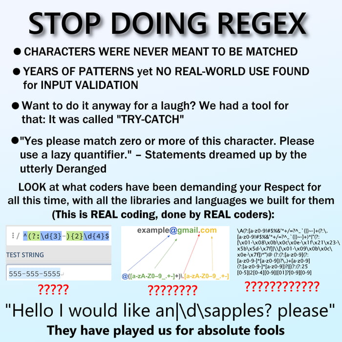StopDoingRegex - 9GAG