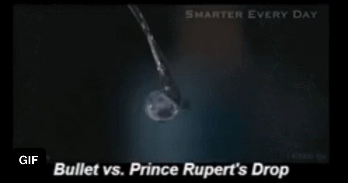 Prince Rupert's drop was shattered by the shock wave (and bullet's ...