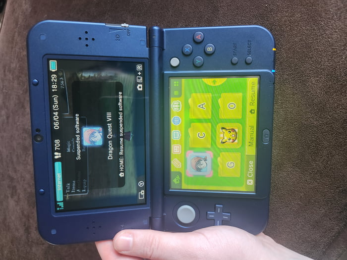 Finally upgraded to the big 3ds boy, my ass is too poor for the switch ...