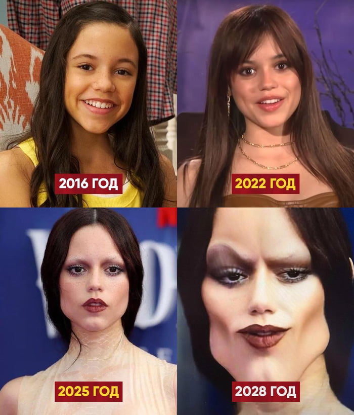 Evolution of Wednesday Addams. WTF Jenna Ortega - 9GAG
