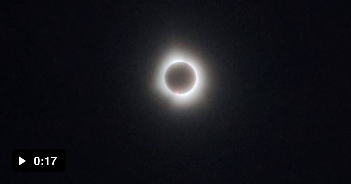 Solar eclipse shot from my driveway - 9GAG