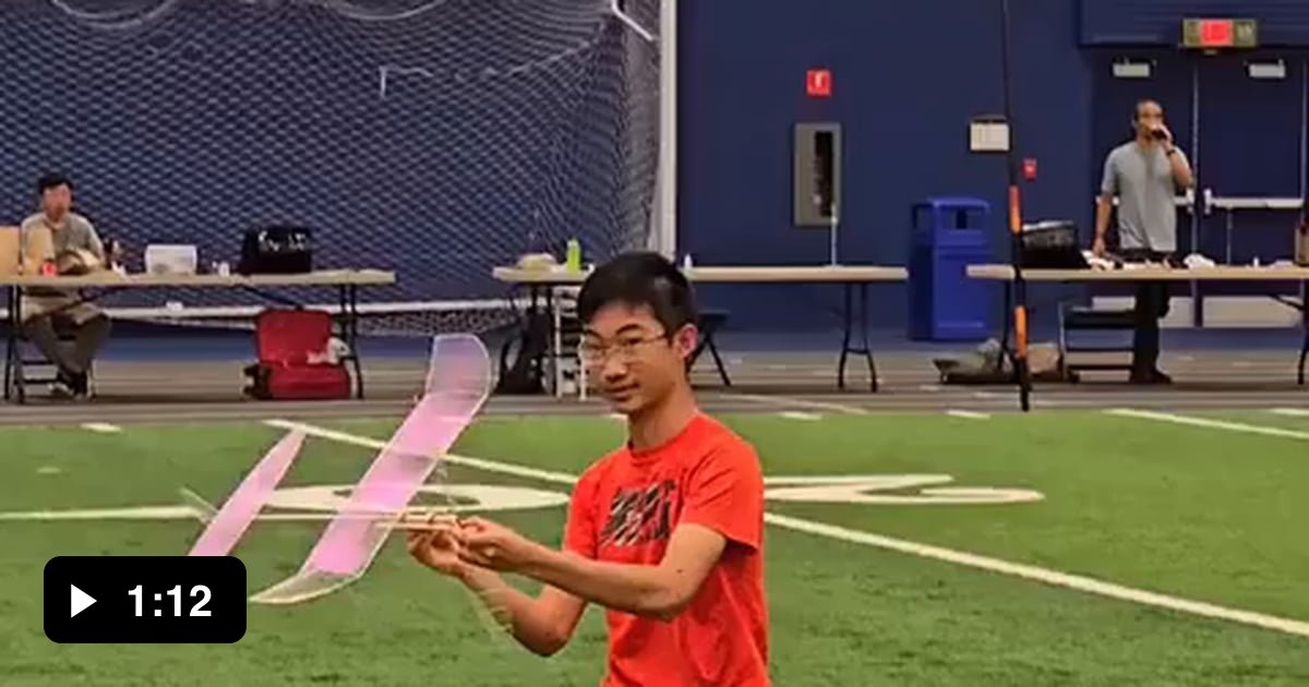 2024 junior world champion launching his F1D, total flight time 22 ...