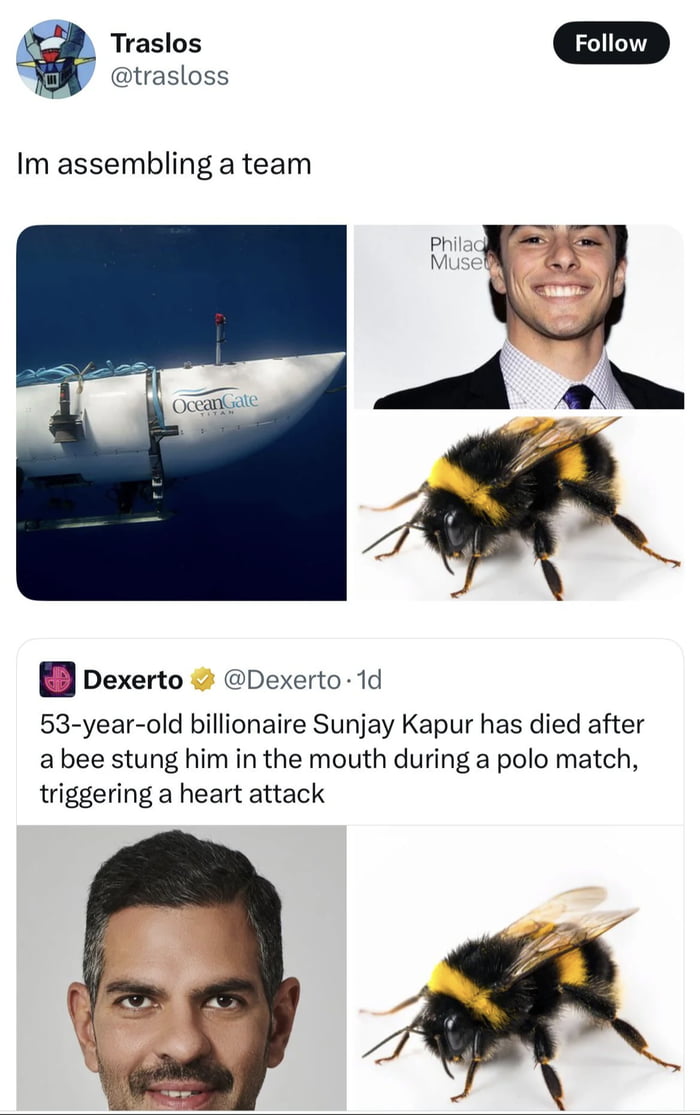 Submarine, italian guy, bee? - 9GAG