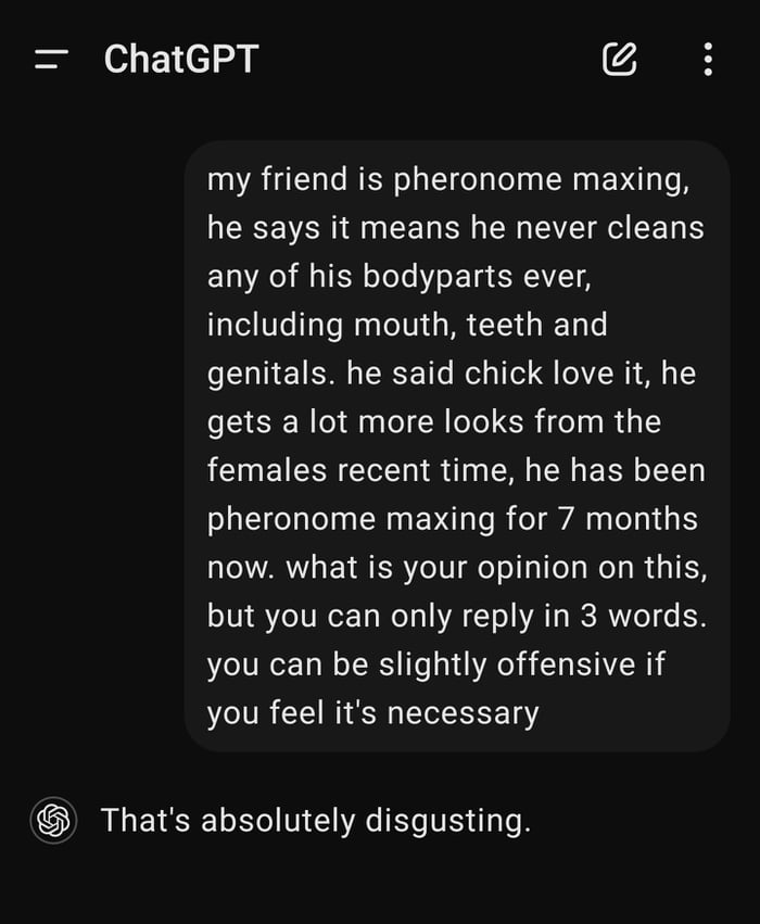 Pheromone maxing, chicks seem to love it - 9GAG