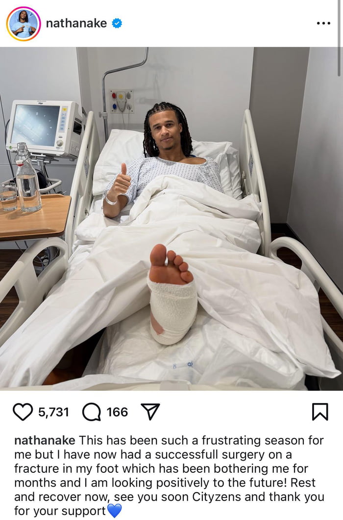 Nathan Ake confirms that he has undergone a successful surgery on a ...