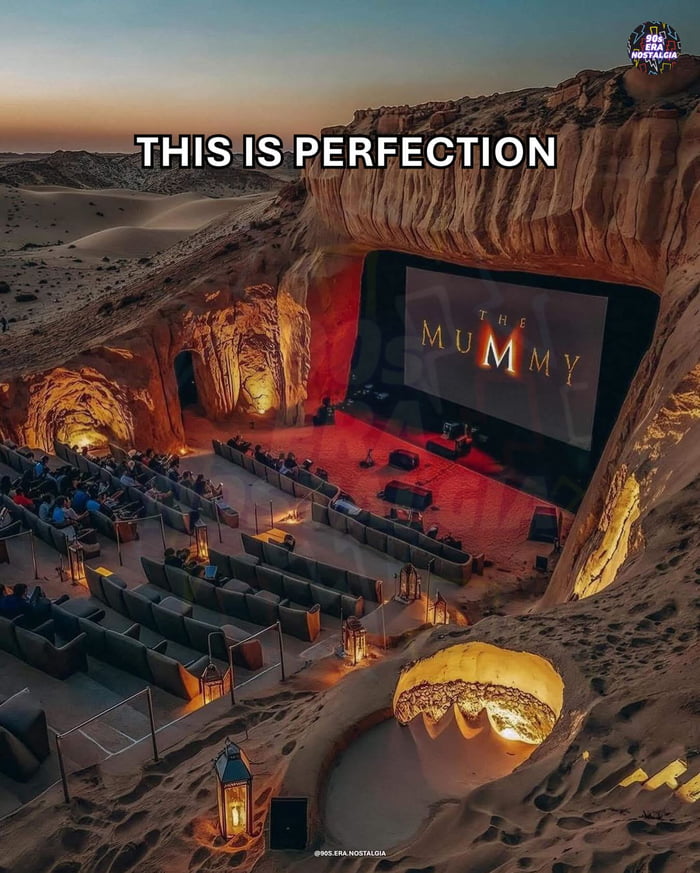 This is a dream movie experience, especially for The Mummy. The setting ...