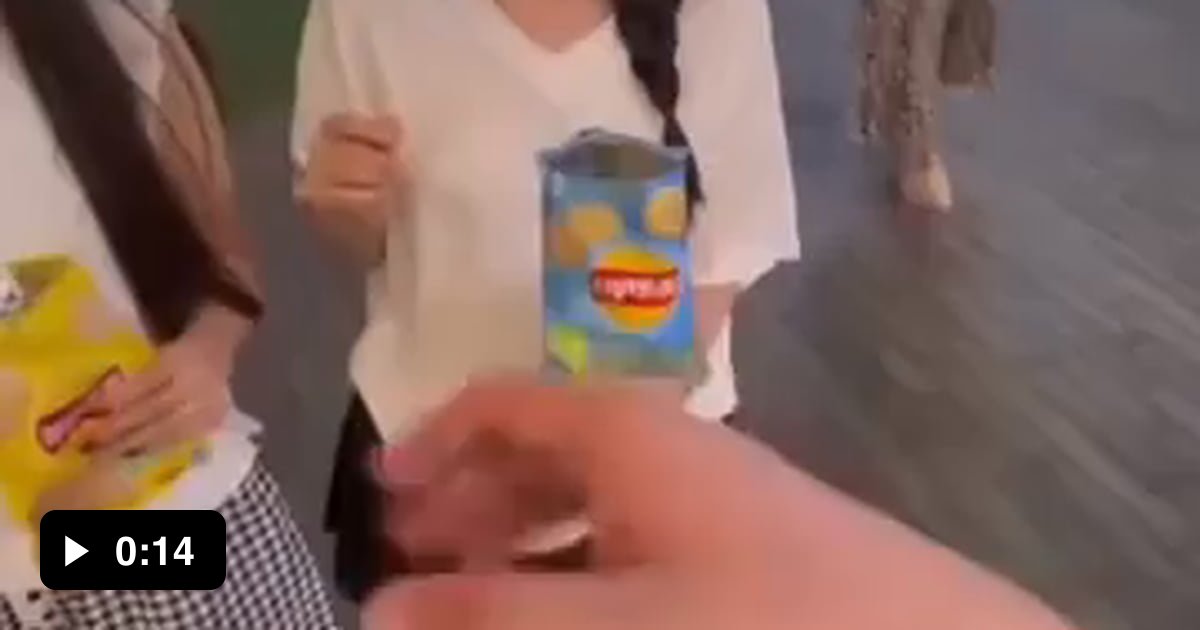 The girls were playing a game, and the guy kept taking their snacks. They were surprised but ...