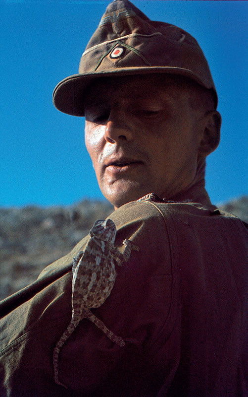 Afrika Korps officer with a Chameleon. Libya, circa 1941-1943 - 9GAG