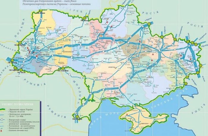 This is one of the largest gas networks in the world. A monument to the ...