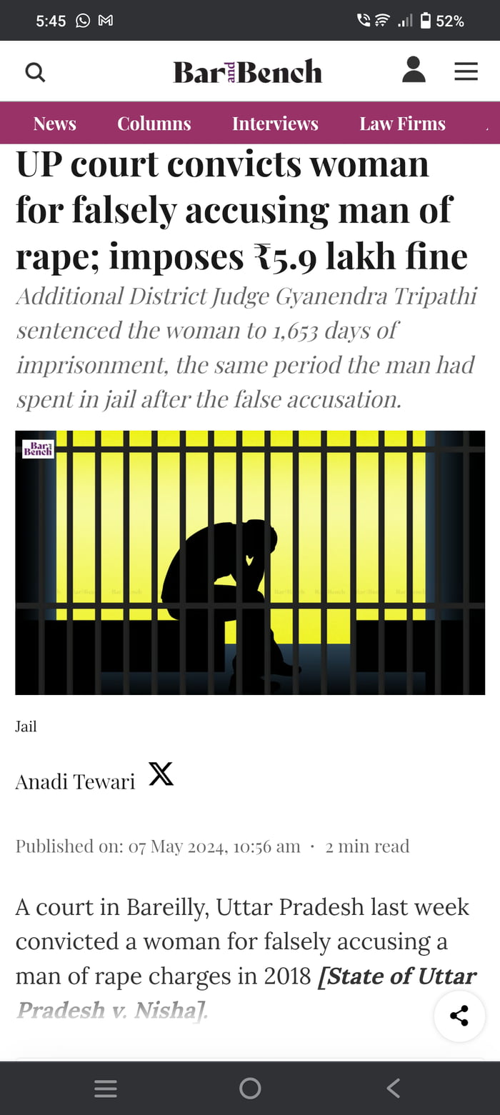 Now this is what you call justice, she got the same sentence as the men spent in jail. - 9GAG