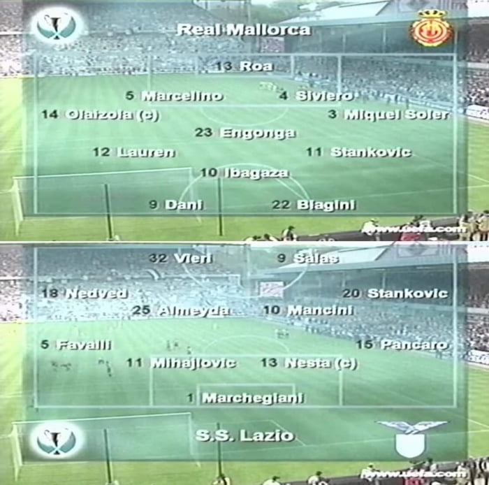 19/05/99 - The Last Cup Winners Cup Final. Mallorca 1-2 Lazio. - 9GAG