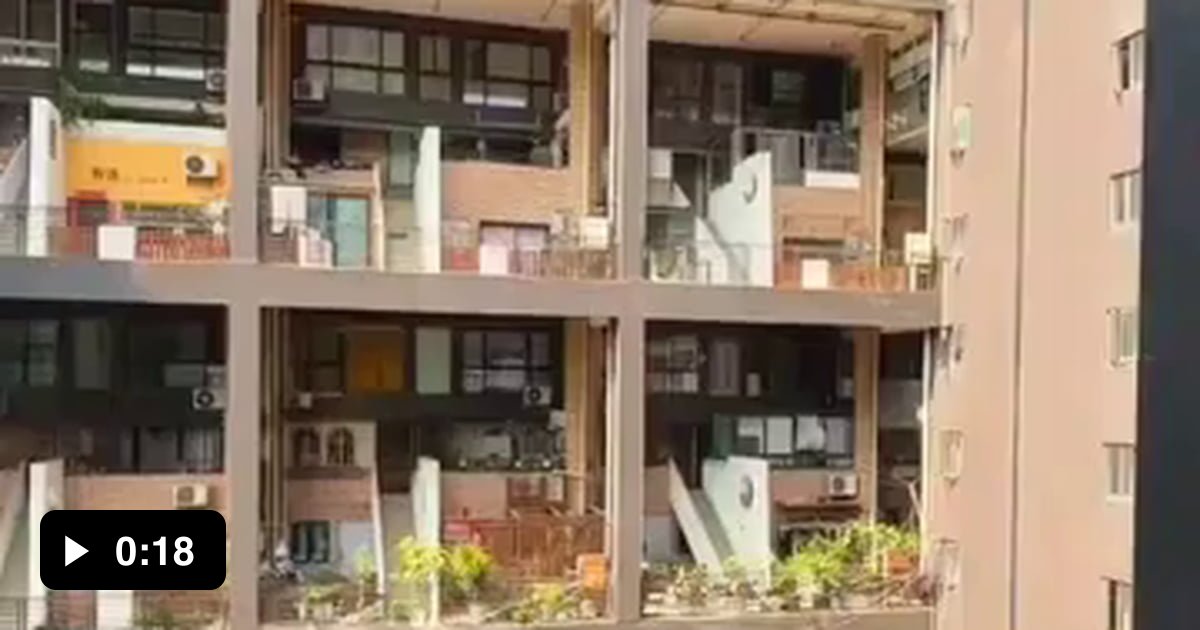 This residential building in Chengdu looks like toy house. - 9GAG