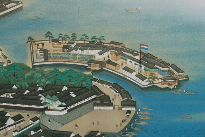 Dejima, Japan - The single place of direct trade and exchange between ...