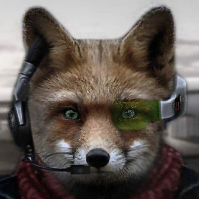 My attempt at making Fox McCloud using Photoshop - 9GAG