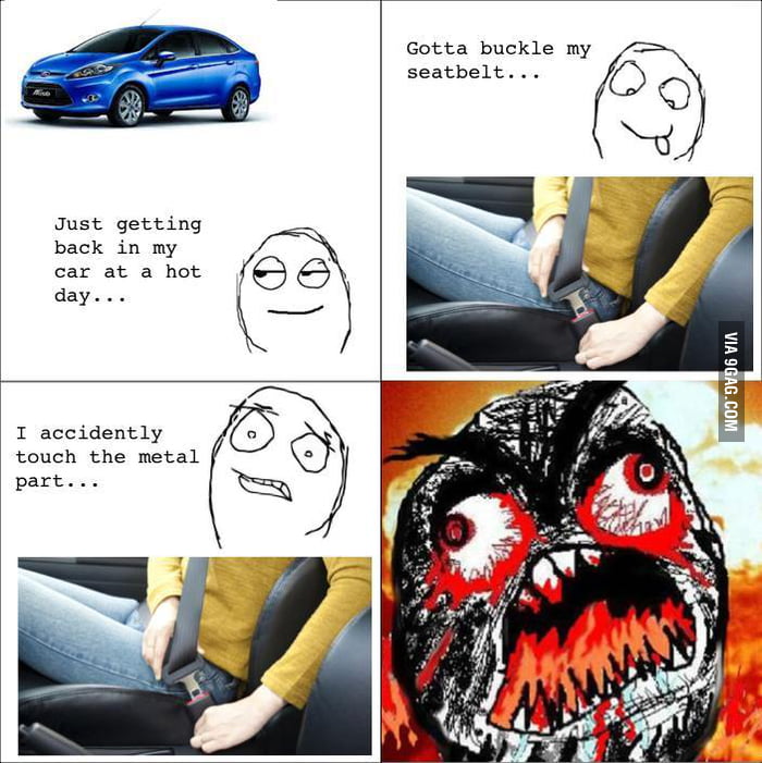 Seatbelt Rage - 9GAG