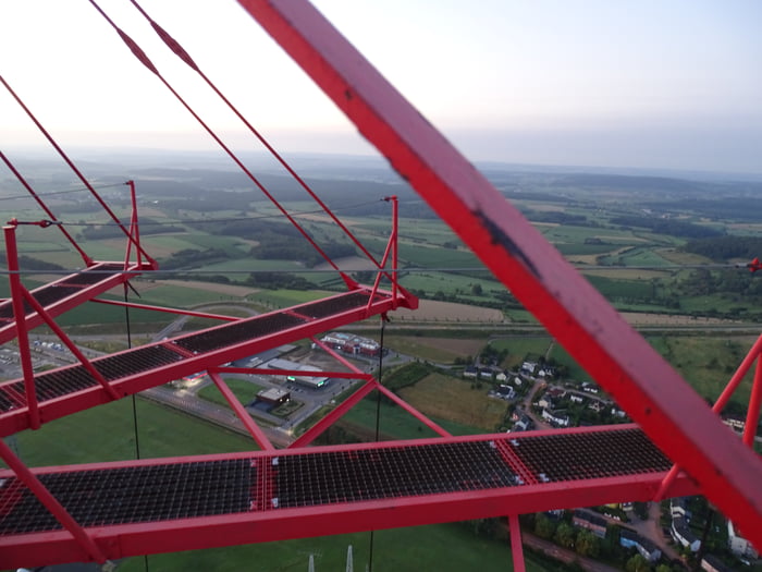 My view from top, 215 meters tall tower, junglinster. - 9GAG