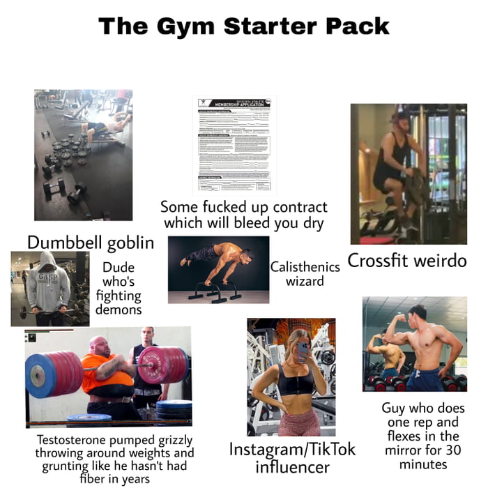 The Gym Starter Pack - 9GAG