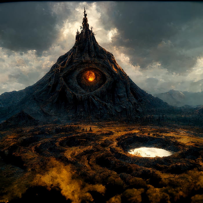 Eye of Mordor but it’s in a volcano instead - 9GAG