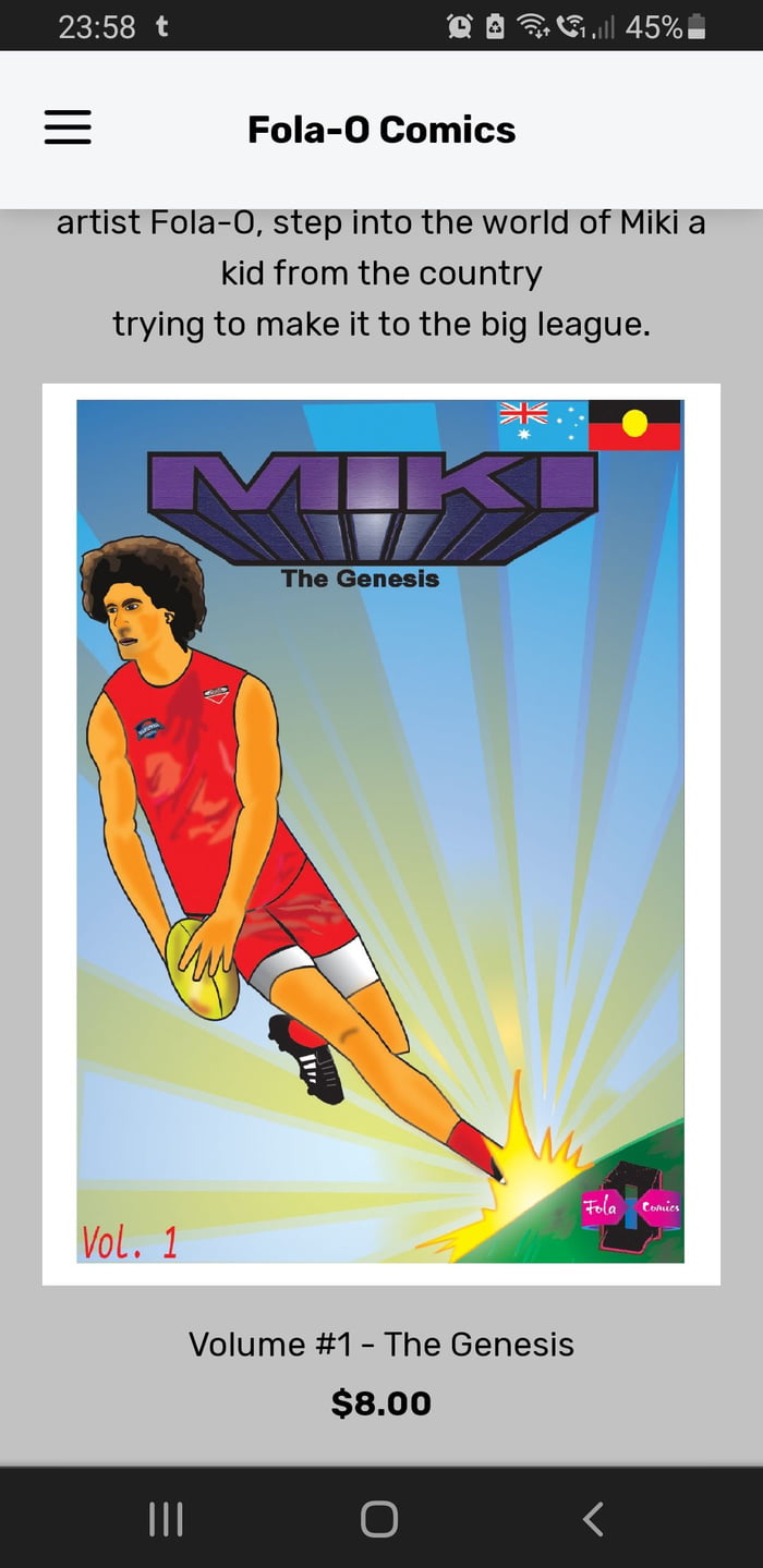 I am a comic book artist from Australia, I make footy comics. - 9GAG