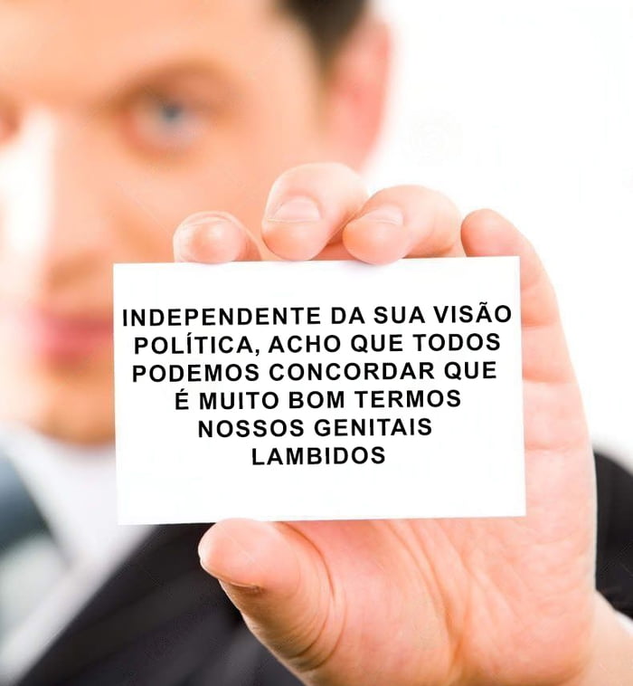 Vamos deixar a política de lado um pouco. - 9GAG