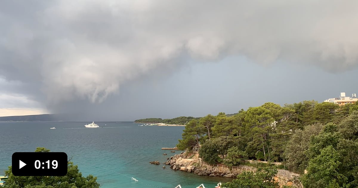Rain in time lapse on krk (Croatia) 2021 - 9GAG