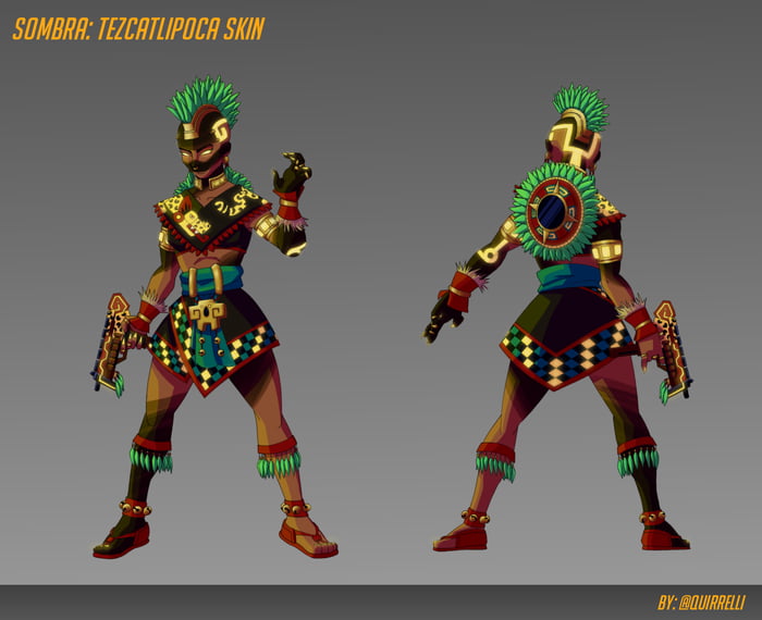 Sombra Aztec Skin Concept - 9GAG