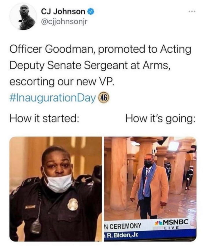 From Officer to Acting Deputy Senate Sergeant at Arms-congrats Officer ...