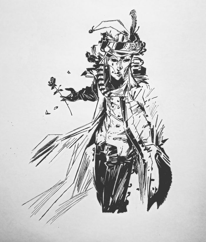 Masked Man Drawing - 9GAG