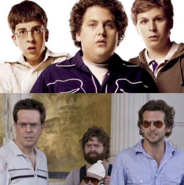 The Hangover characters look like the Superbad characters grown up - 9GAG