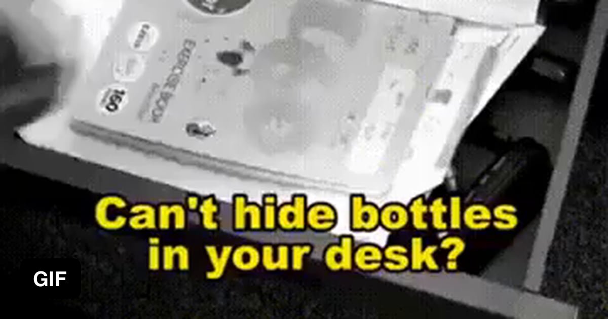 How to hide your office booze. - 9GAG