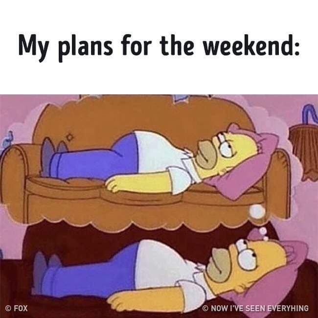 My plans for the weekend - 9GAG