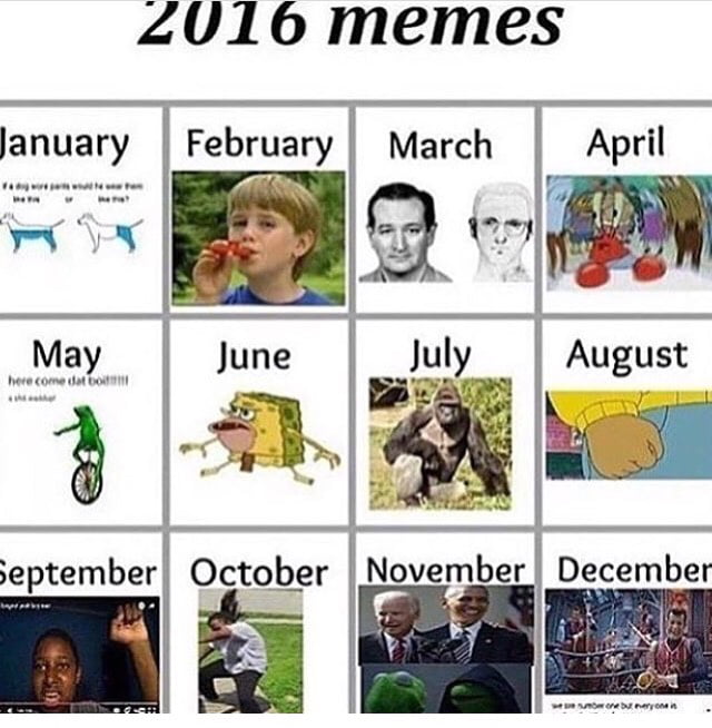 The complete rundown of memes in 2016, let's hope for more in the ...