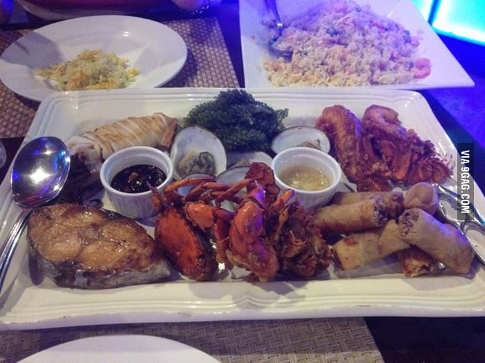 Seafood Platter, Filipino style! - 9GAG