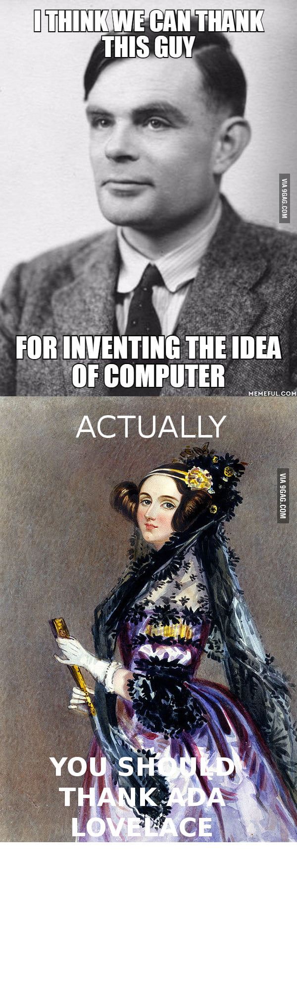 Ada Lovelace - the real computer and algorithms inventor - 9GAG